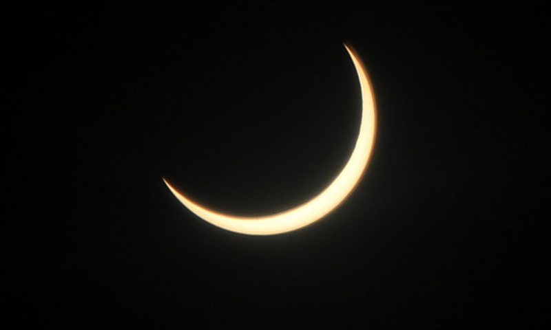 Partial solar eclipse seen in Pakistan - Global Times