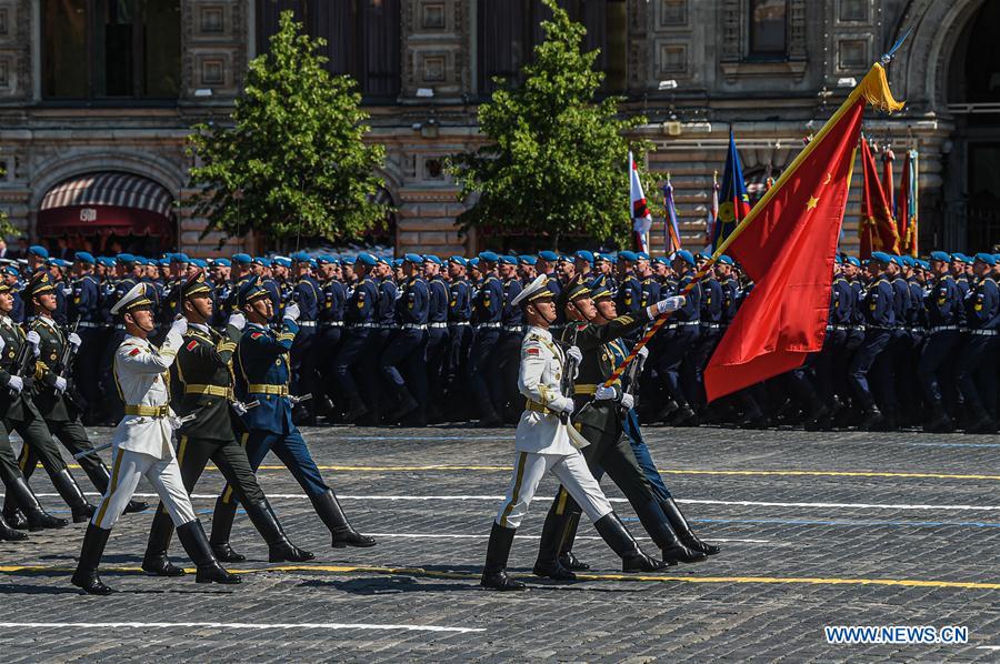 The Guard of Honor of PLA take part in Victory Day parade in Moscow ...