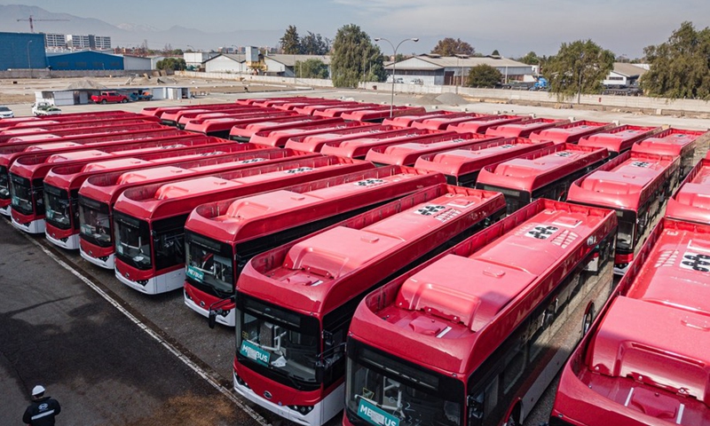 Chile's capital sees 150 new Chinese-made electric buses - Global Times