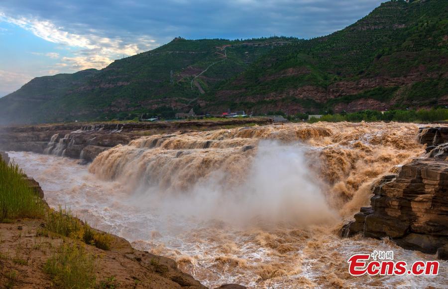 Yellow River's Hukou Waterfall returns to full force - Global Times