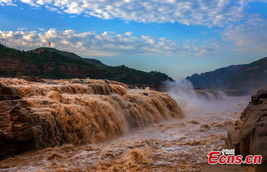Yellow River's Hukou Waterfall returns to full force - Global Times