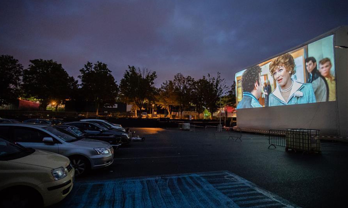 Drive-in movie gets popular in France during COVID-19 pandemic - Global ...