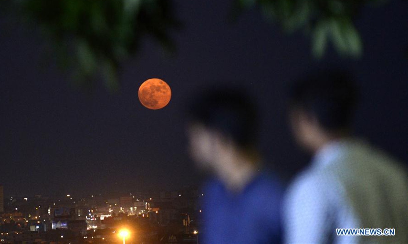 Full moon seen in eastern Pakistan's Rawalpindi - Global Times
