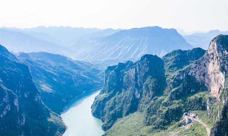 Aerial view of Zangke River in Liupanshui, Guizhou - Global Times