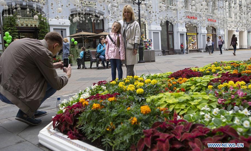 Annual flower festival held in Moscow, Russia - Global Times