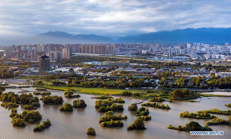 View of Hanjiang wetland in Hanzhong City, Shaanxi - Global Times