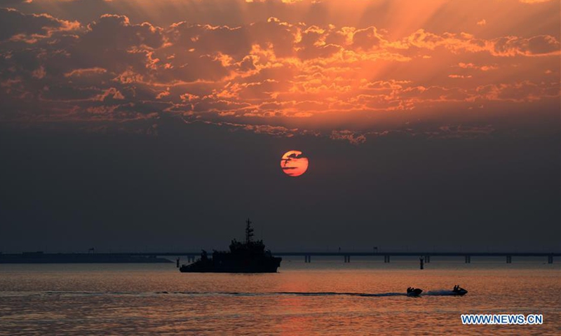 View of sunset in Kuwait City - Global Times