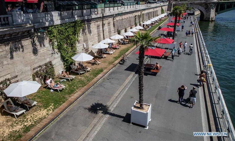 Paris Plages city beach event held in France - Global Times