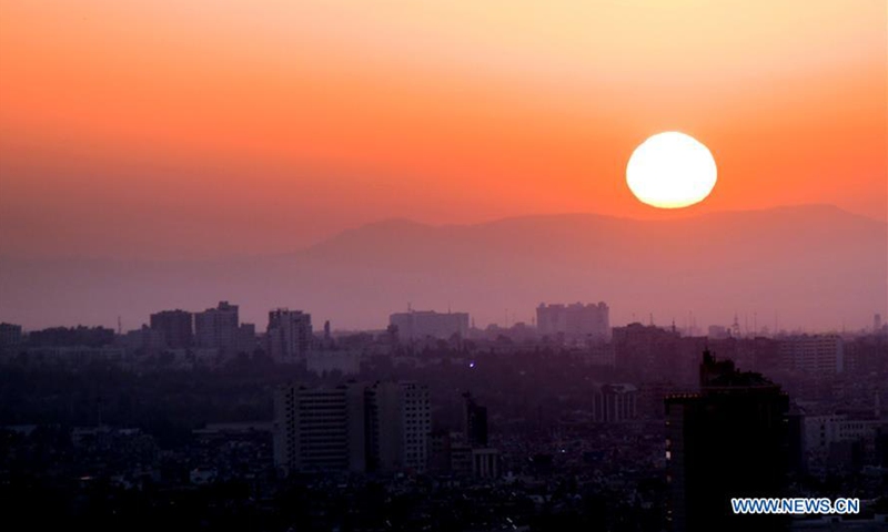 Sunrise scenery in Damascus, Syria - Global Times