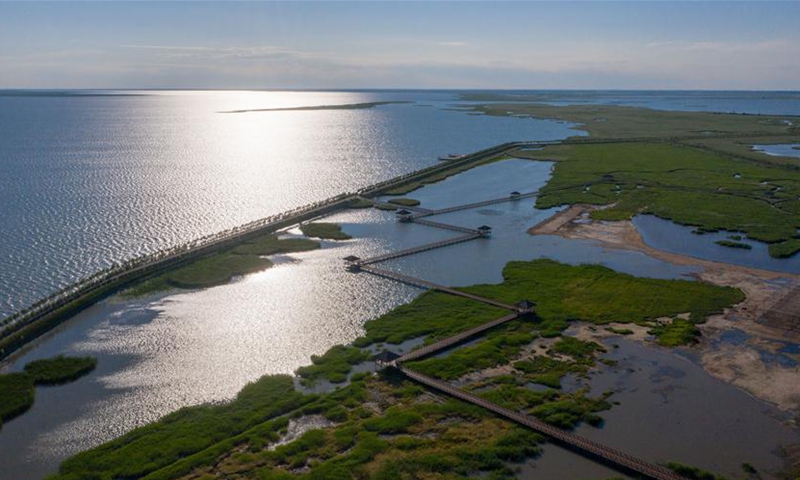 Ecological environment improves around Chagan Lake in NE China's Jilin ...