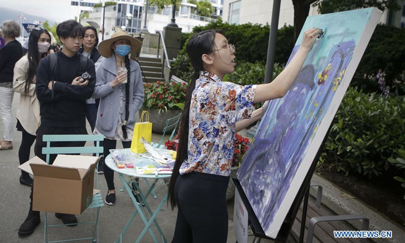 Artists take part in art competition in Vancouver, Canada - Global Times