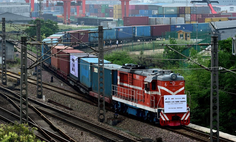 Freight on Yiwu-Madrid rail route surpasses that of 2019 - Global Times