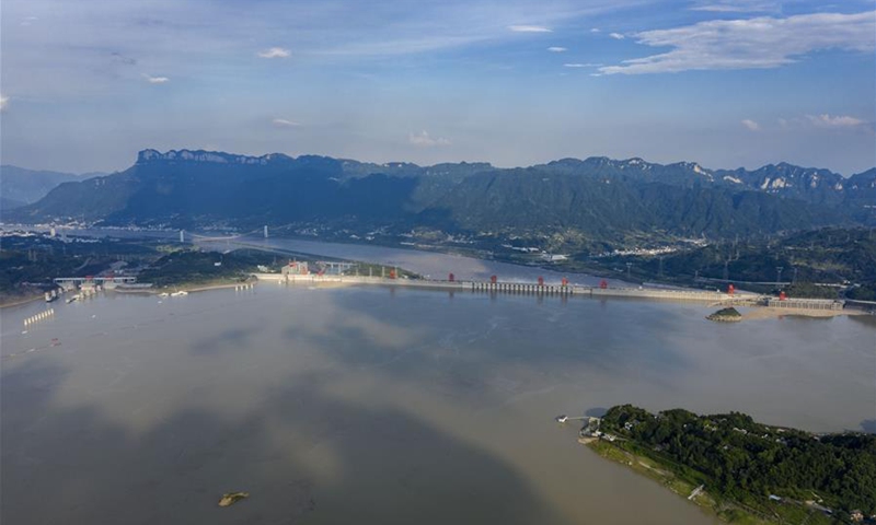 Aerial view of Three Gorges Dam in China's Hubei - Global Times