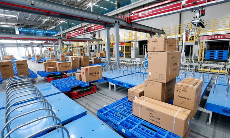 Intelligent warehouse put into service in Shandong - Global Times