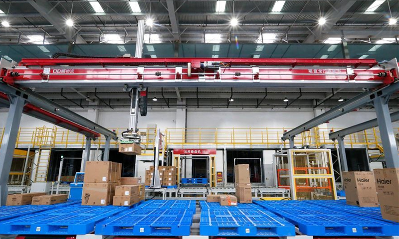 Intelligent warehouse put into service in Shandong - Global Times