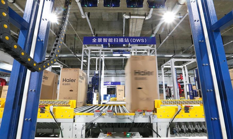Intelligent warehouse put into service in Shandong - Global Times