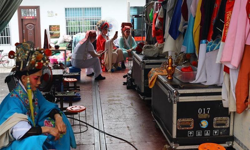 Local Yu Opera troupe tours among villages in Anhui, E China - Global Times