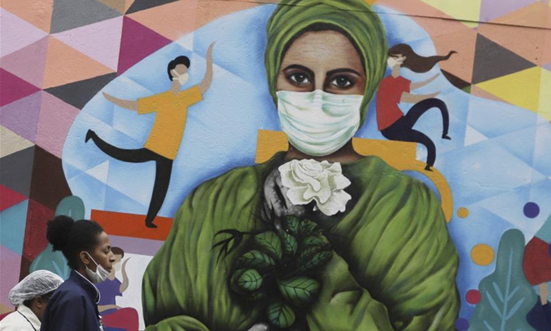 Graffiti painted on wall to honor health workers amid COVID-19 outbreak ...