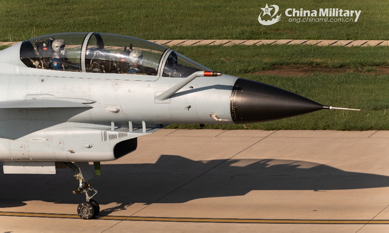 J-10 fighter jets leave for round-the-clock flight - Global Times