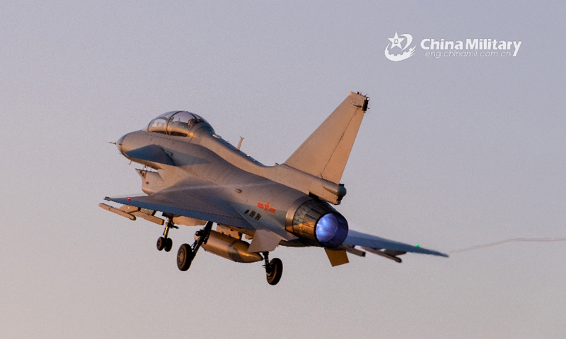 J-10 fighter jets leave for round-the-clock flight - Global Times