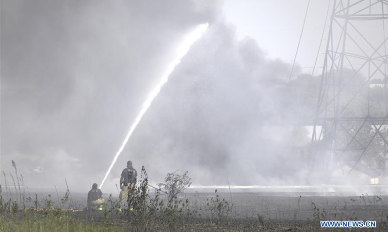 Massive fire breaks out in plastic plant in US Texas - Global Times