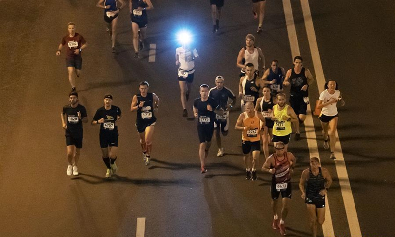 10km Night Run event held in Moscow - Global Times
