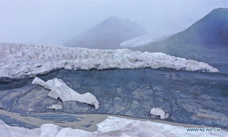 Aerial view of glacier at source area of Yangtze River - Global Times