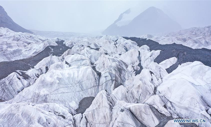 Aerial view of glacier at source area of Yangtze River - Global Times