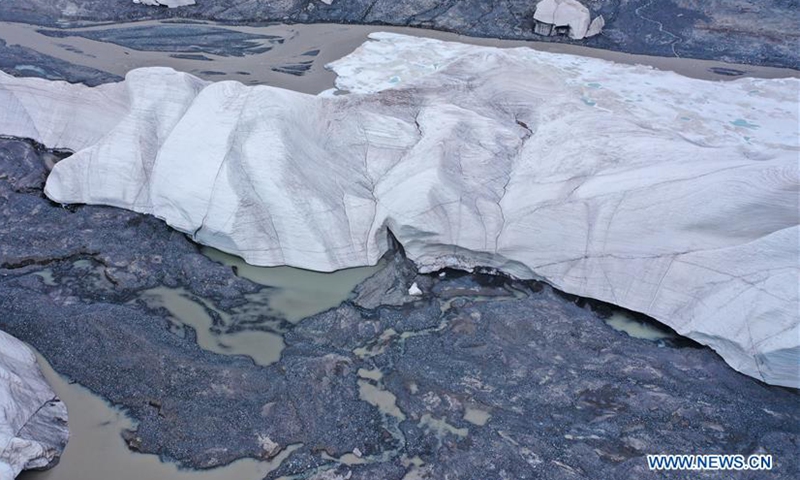 Aerial view of glacier at source area of Yangtze River - Global Times