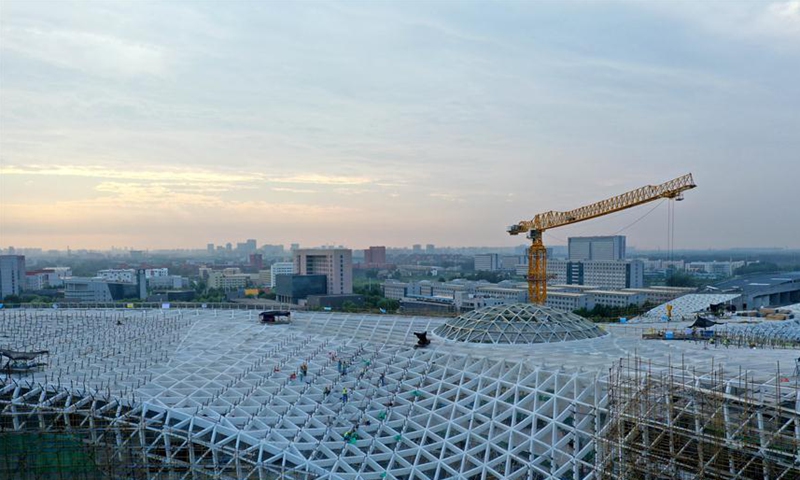 New building of Henan's sci-tech museum under construction in Zhengzhou ...