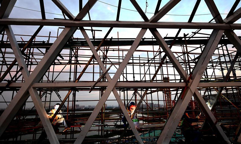New building of Henan's sci-tech museum under construction in Zhengzhou ...