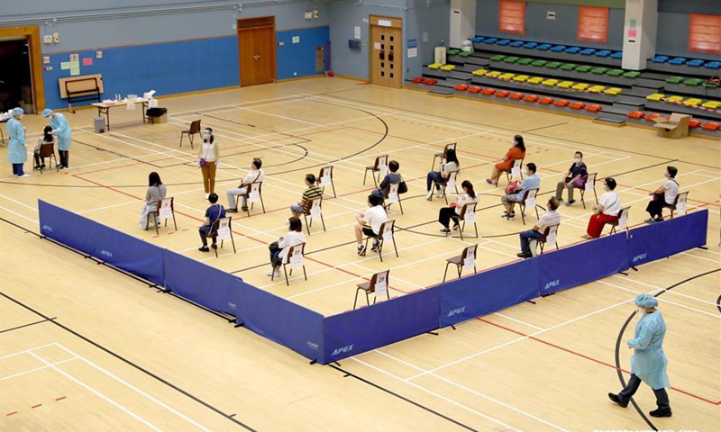 In pics: COVID-19 testing center at gymnasium in Hong Kong - Global Times