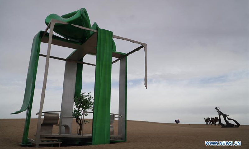Third Desert Sculpture Int'l Creation Camp kicks off in Gansu - Global ...