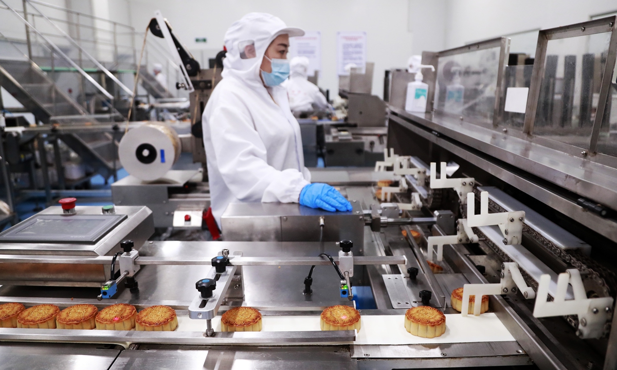 Full moon cake factory - Global Times