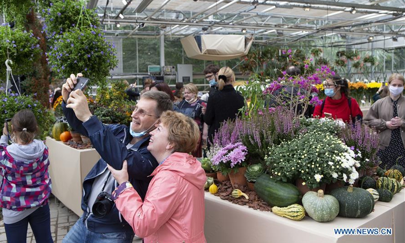 Autumn flower festival opens in Moscow - Global Times