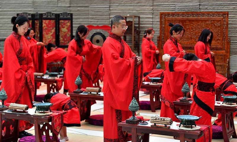 First Writing Ceremony held at museum in Xi'an - Global Times