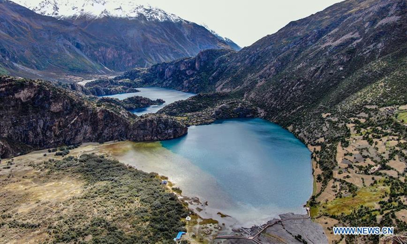 View of "three-colored lakes" in Tibet - Global Times