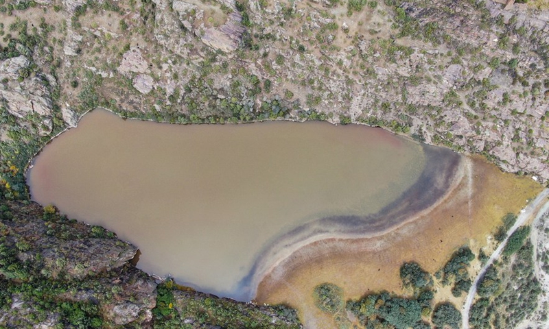 Amazing three-colored lakes in SW China's village - Global Times