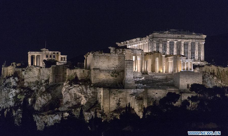 Athens' Acropolis hill gets new lighting system - Global Times
