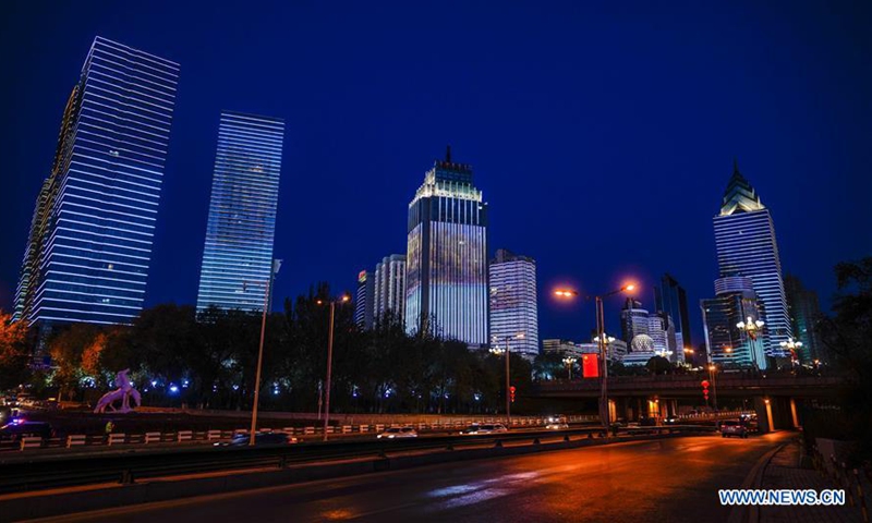 Night view of Urumqi in Xinjiang - Global Times