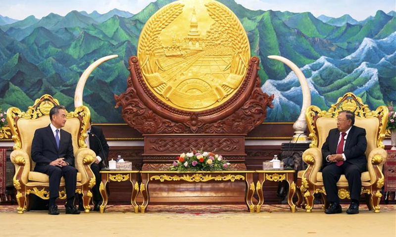 Laos, China vow to further enhance ties, cooperation - Global Times