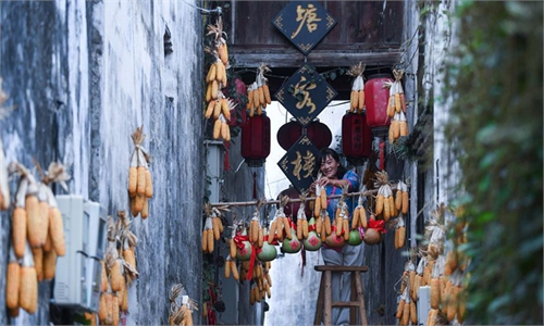 Xinye ancient village, tourist attraction in China's Zhejiang - Global ...