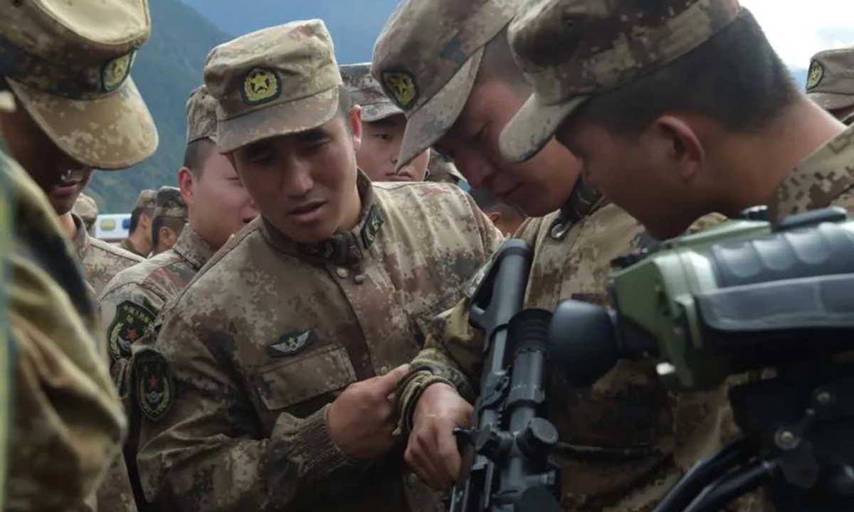 PLA soldiers stationed in Tibet receive new QBU-191 assault rifles - Global Times