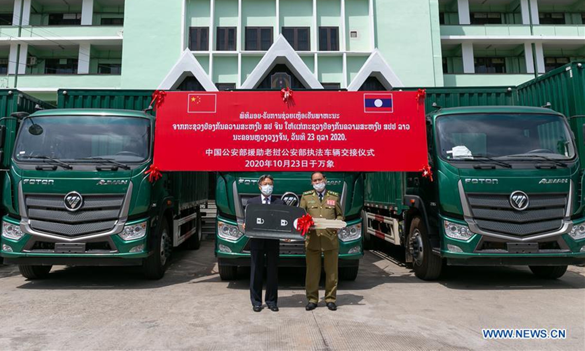 China hands over law enforcement vehicles in assistance to Laos ...