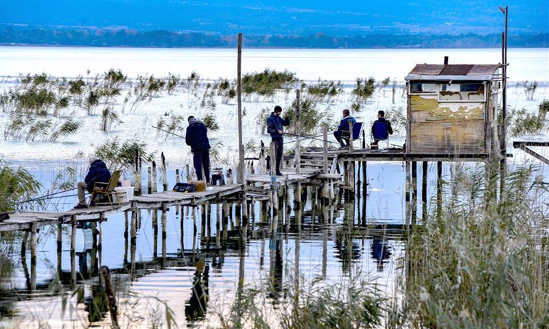People fish at Dojran lake, North Macedonia - Global Times