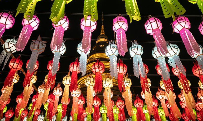 Thailand celebrates traditional Yi Peng festival - Global Times