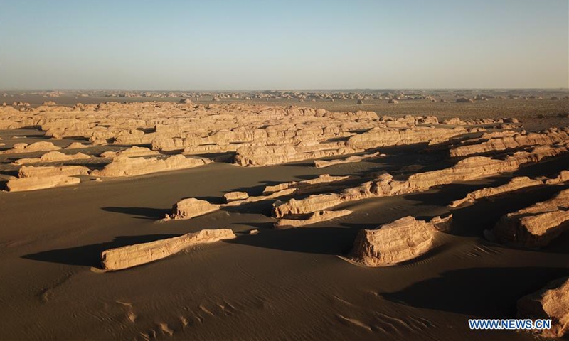 Dunhuang Yardang National Geopark famous for windswept rock formations ...