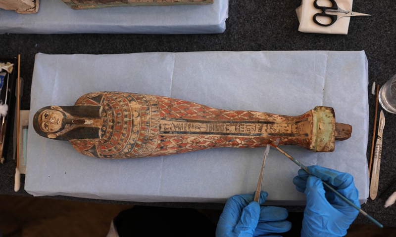 Egypt unveils 100 ancient wooden coffins - Global Times