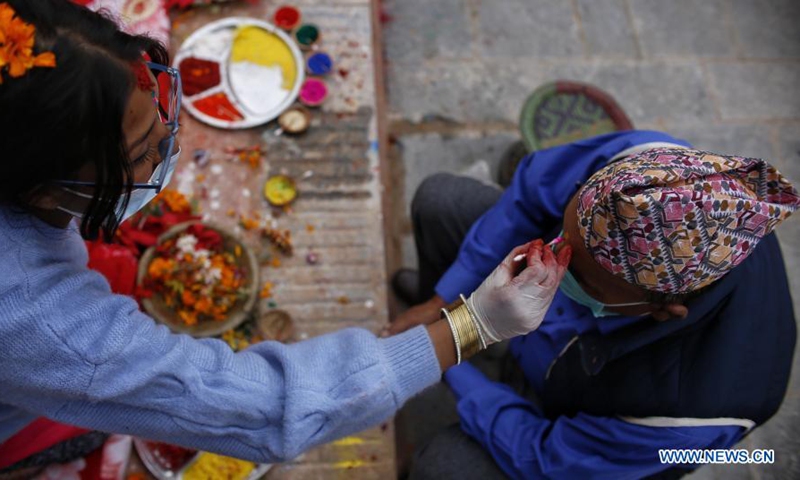 Tihar Festival celebrated in Kathmandu, Nepal - Global Times