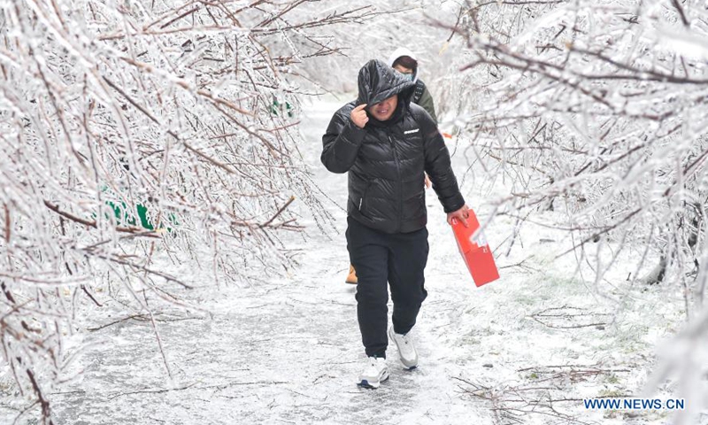 Heavy rain and snow hit Changchun, northeast China's Jilin - Global Times